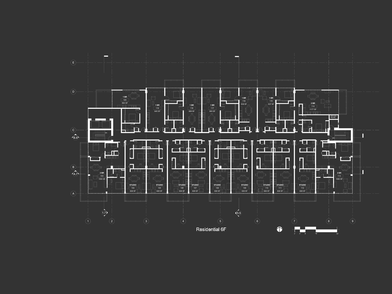 residence_6f | Takeshi Hosokawa Architect
