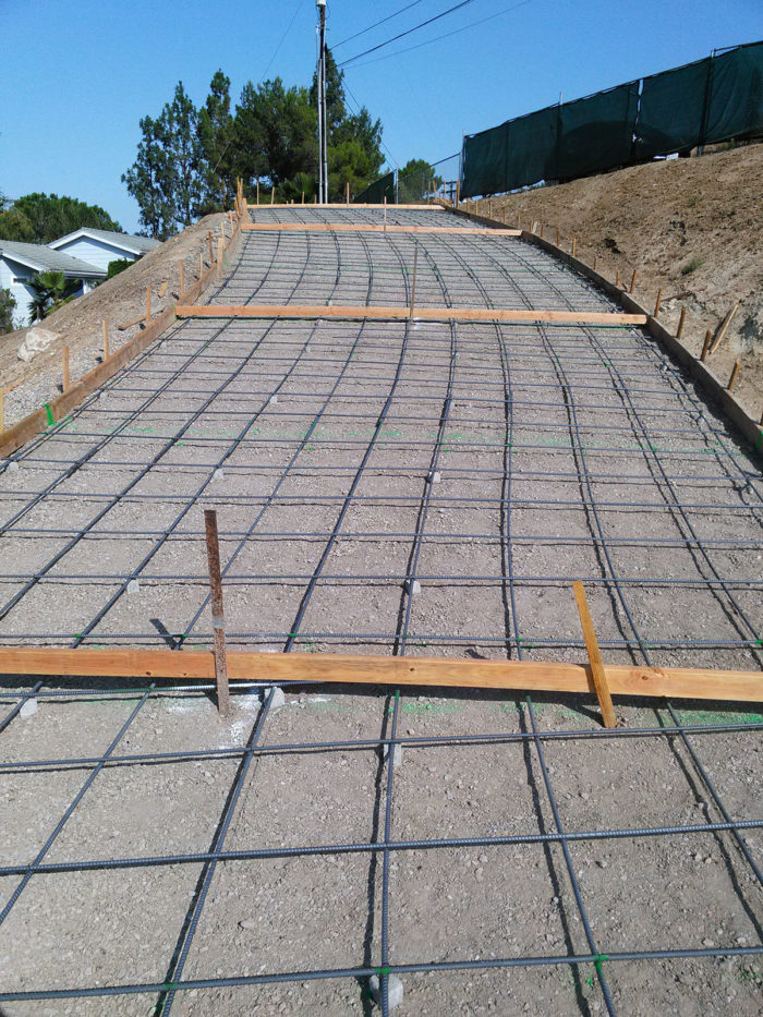 Ranch House Construction Update (driveway concrete forms / rebars ...