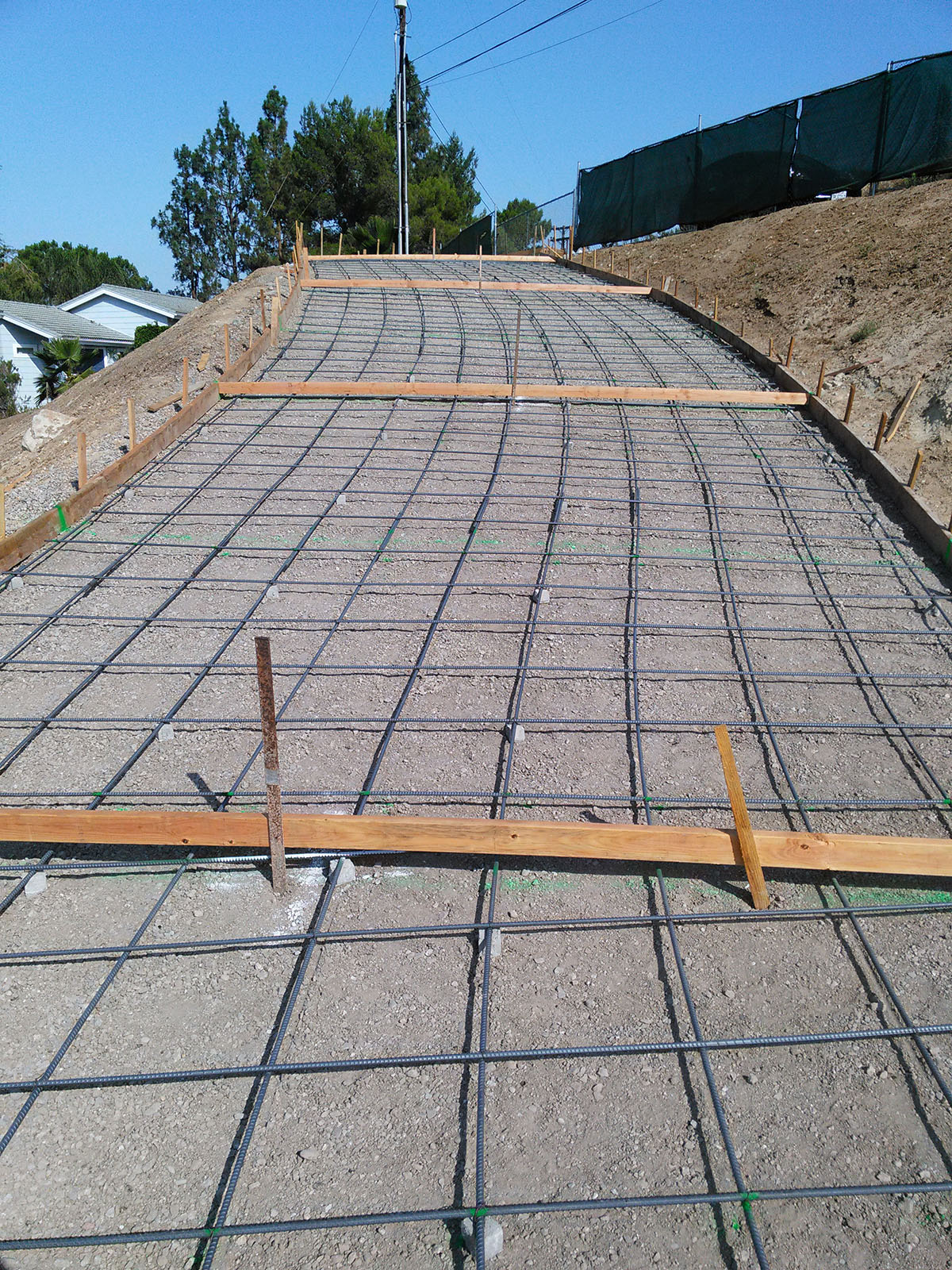 Ranch House Construction Update (driveway concrete forms / rebars ...